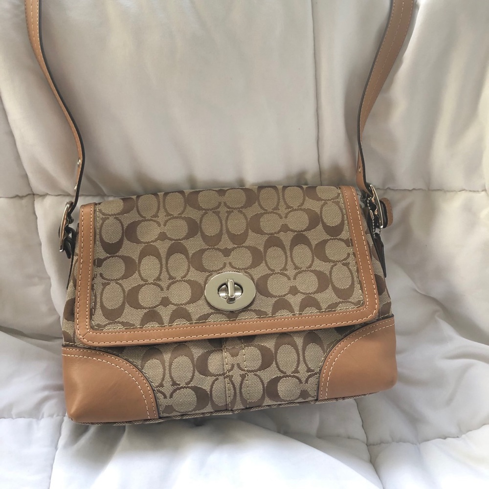 New Coach Satchel Crossbody Signature Bag F13066 - Gem